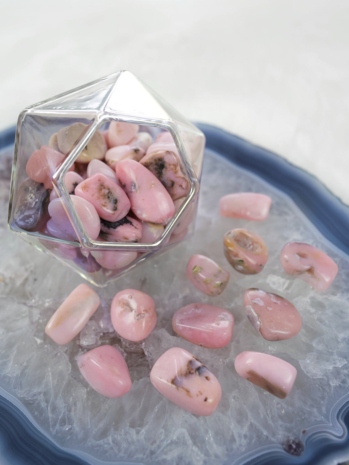 Pink Opal Tumbled Stone– Luna Gem